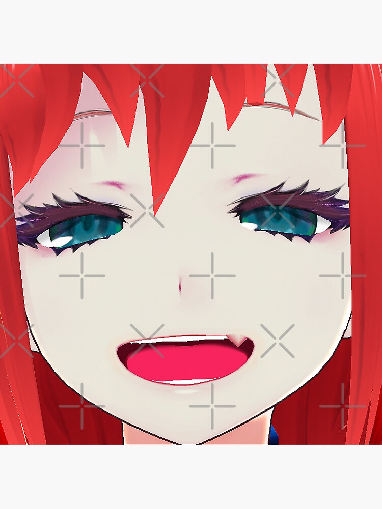 "Close up face smug" Sticker for Sale by Nyamelon | Redbubble