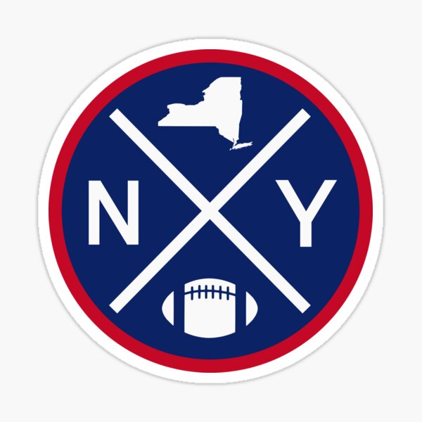 "Retro New York Football Emblem Vintage NY" Sticker for Sale by ...