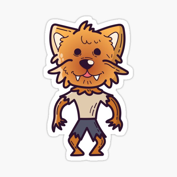 "Halloween Characters Werewolf" Sticker for Sale by MobyStickers ...