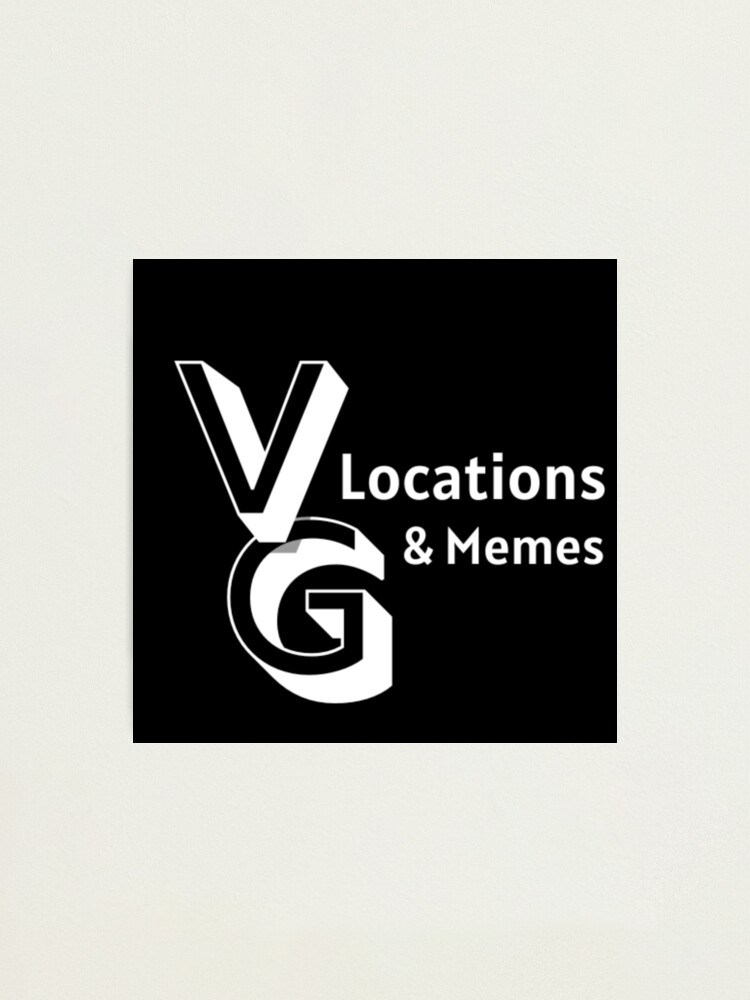 "Video Game Locations Logo" Photographic Print for Sale by VGLocations ...