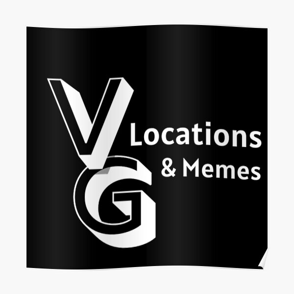 "Video Game Locations Logo" Poster for Sale by VGLocations | Redbubble