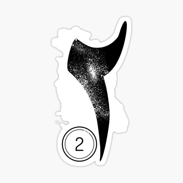 "Arabic Numbers : Two 2" Sticker for Sale by mehdistorebaba | Redbubble