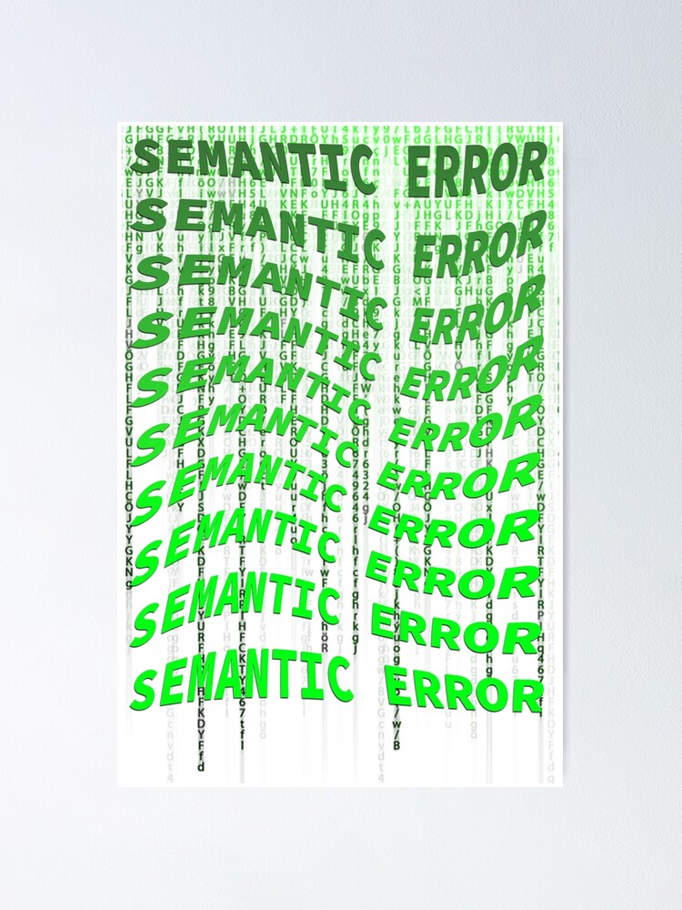 Semantic Error Manhwa Text Graphic Poster For Sale By Cringemanifesto Redbubble 