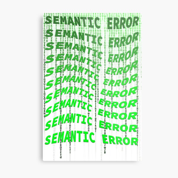 Lámina metálica «Gráfico de texto de Manhwa de error semántico» de CringeManifesto | Redbubble