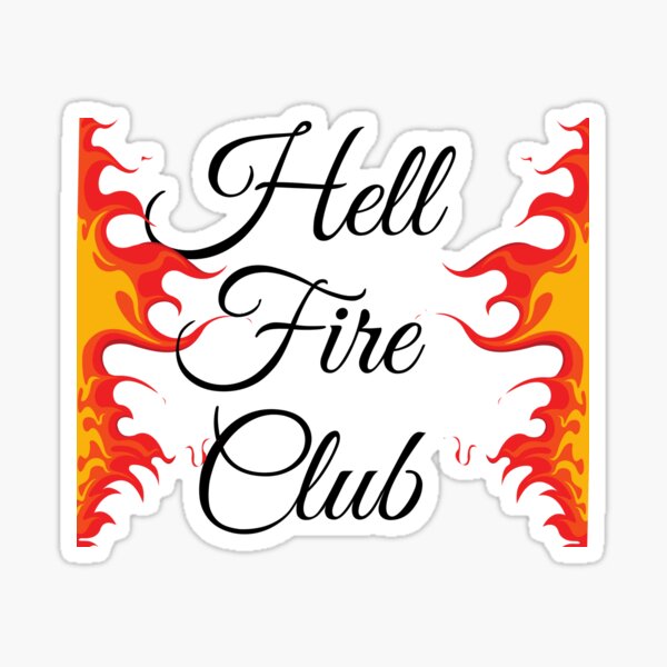 "Hellfire Club collection 01" Sticker for Sale by Lines-By-T | Redbubble