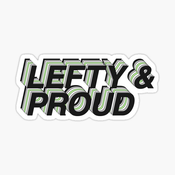 "lefty and proud agender" Sticker for Sale by leftyland | Redbubble