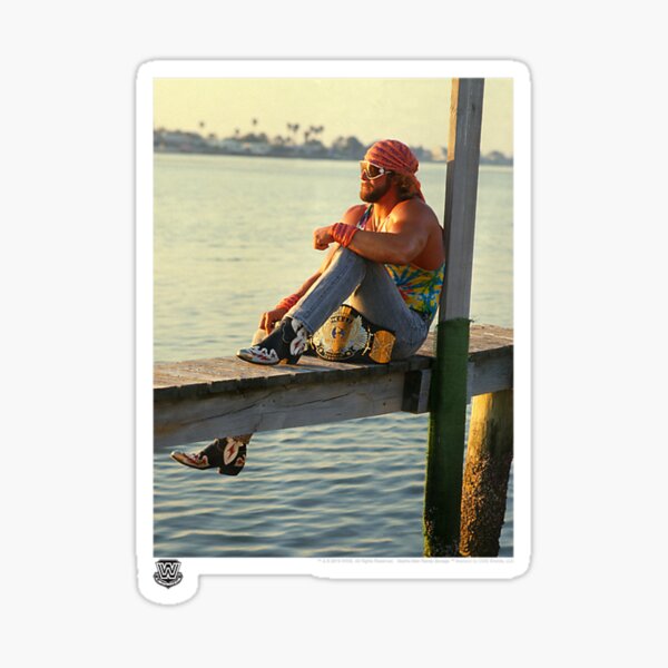 "WWE Macho Man Sunset Premium" Sticker for Sale by steelvintner477 ...