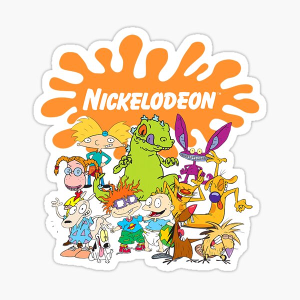 Pegatina «Nickelodeon Logo Characters Group Shot Gráfico» de ...
