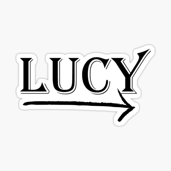"Lucy sticker" Sticker for Sale by SOFY5STARS | Redbubble