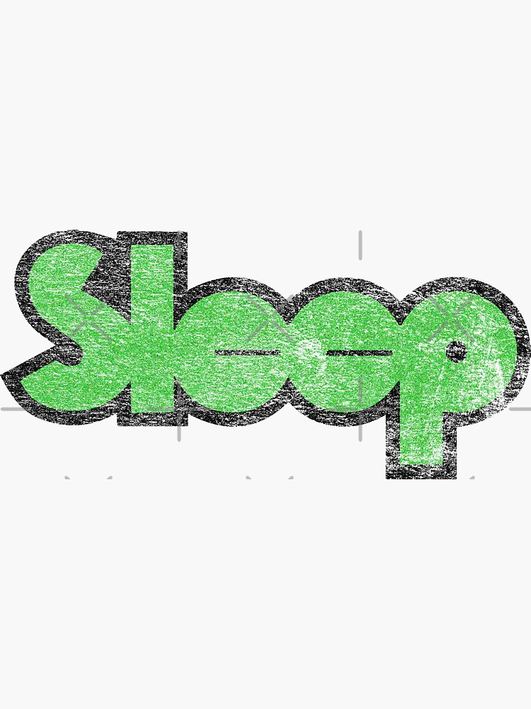 "Sleep band logo vintage" Sticker for Sale by SkyAfterDusk | Redbubble
