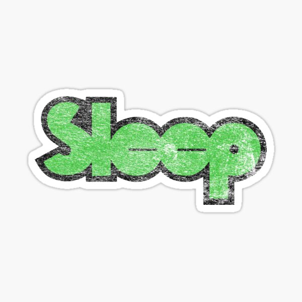 "Sleep band logo vintage" Sticker for Sale by SkyAfterDusk | Redbubble