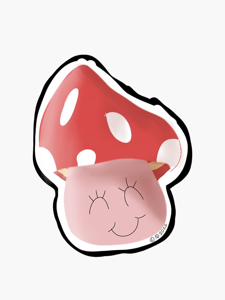"Mushi the Mushroom" Sticker for Sale by NoodleDoodlezOG | Redbubble