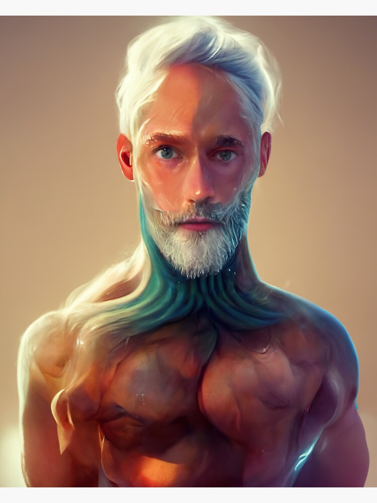 "Herman the Hunky Merman" Sticker for Sale by EzFakeOven | Redbubble