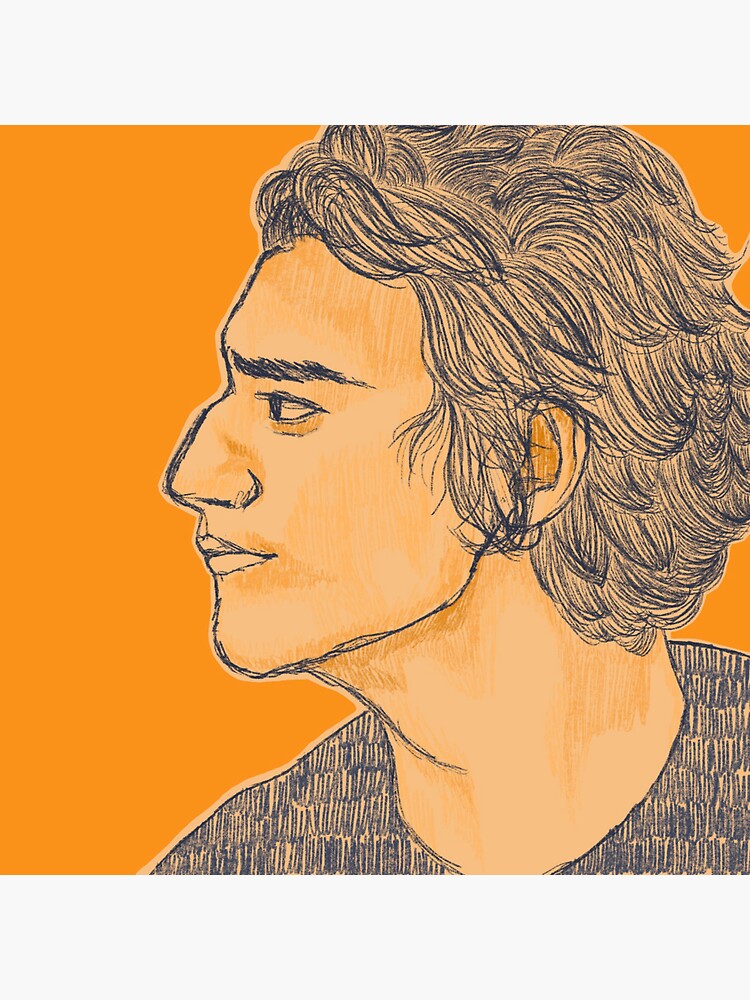 "Sketch of a Pinterest man" Sticker for Sale by emilymay42 | Redbubble