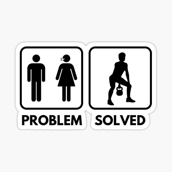 " Kettlebell Problem Solved, Funny Weight lifting, Glass Blower, Kettlebell Quote, weight ...