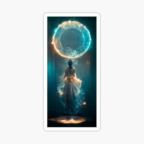 "Goddess of Tranquility Conjuring Magic" Sticker for Sale by ...