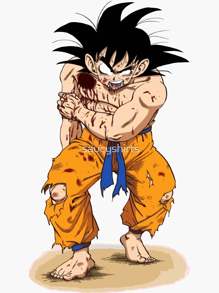 "Son Goku | Hurt | Dragon Ball | 23rd Tenkaichi Budokai" Sticker for ...