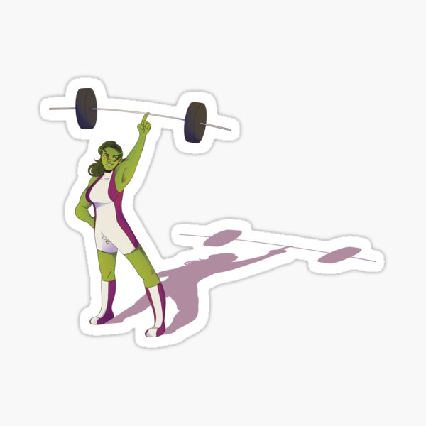 "The Sensational She-Hulk" Sticker for Sale by MaddoxP | Redbubble