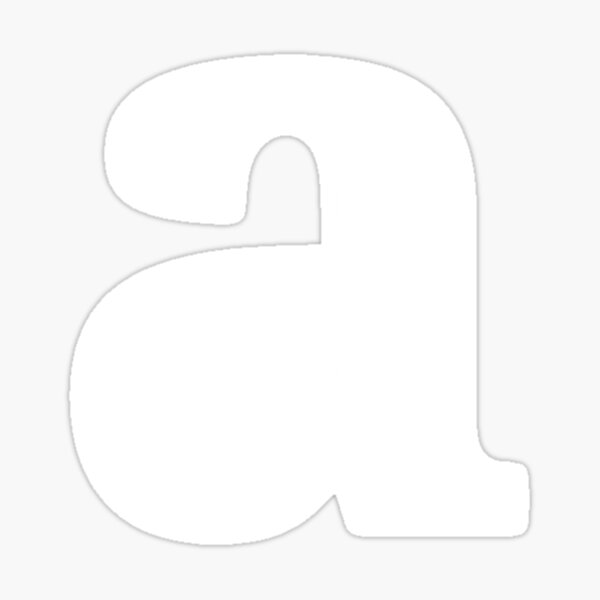 "Letter A Initial " Sticker for Sale by Karvii | Redbubble