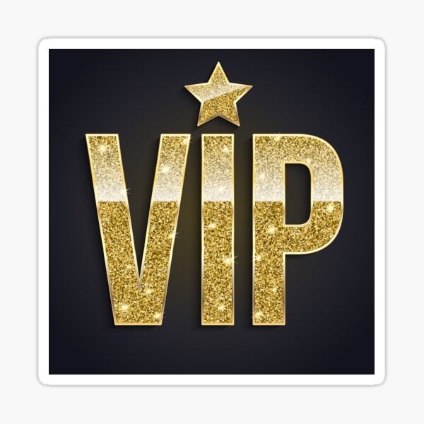 "VIP luxury design for VIP fans" Sticker for Sale by Amirsaat | Redbubble