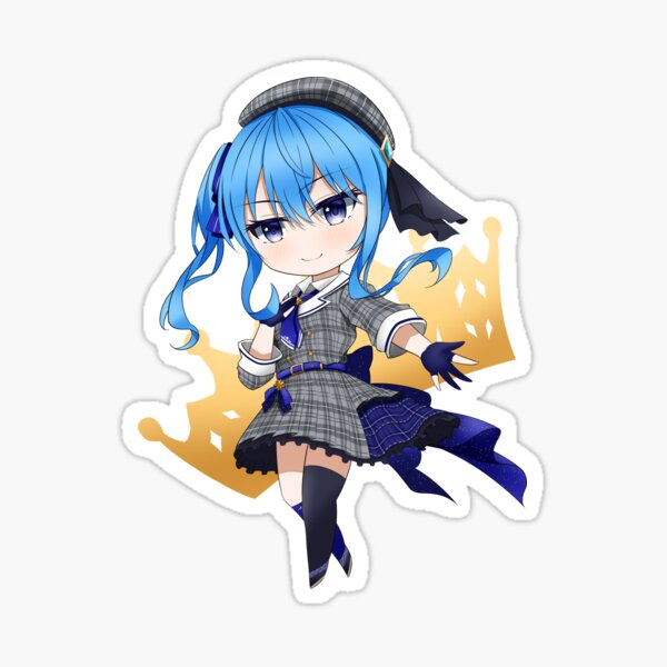 "Hoshimachi Suisei" Sticker for Sale by Mileskuy | Redbubble