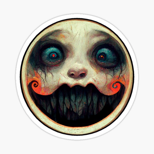 "Disturbing Smiley Face version 2" Sticker for Sale by SmileyDan ...