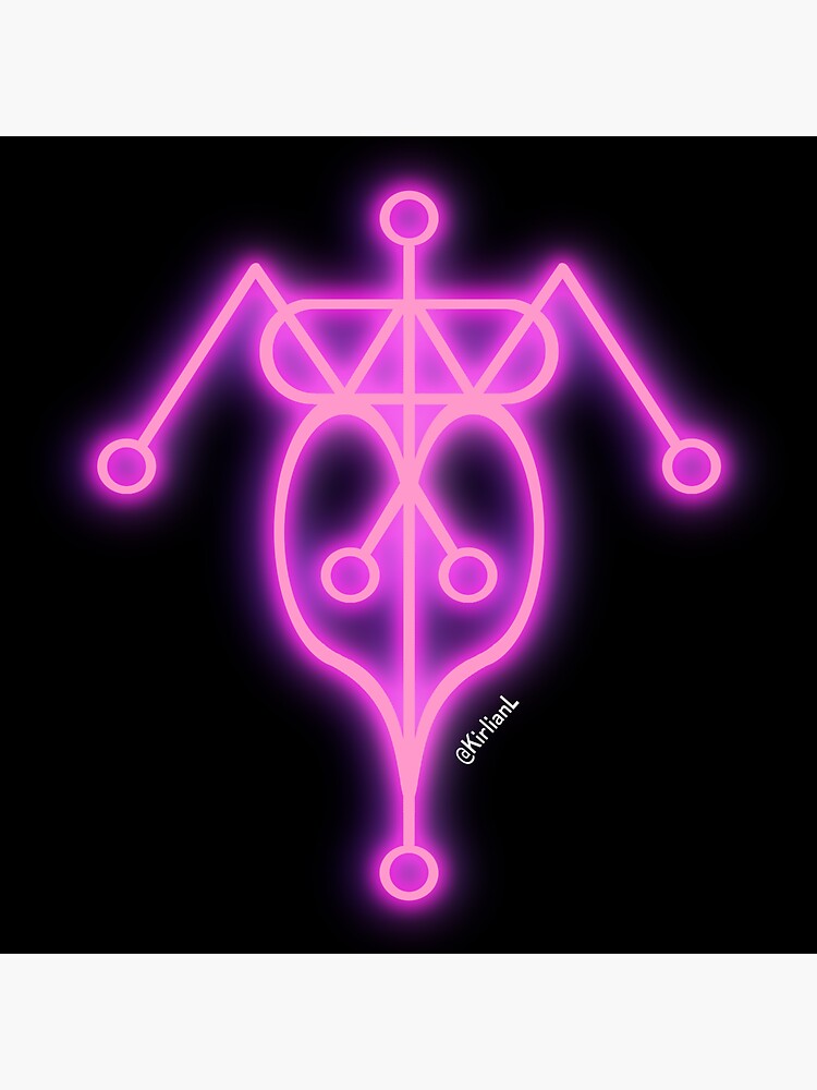 "MSK Magical Stoner Girl Sigil Pink" Sticker for Sale by KirlianLight ...