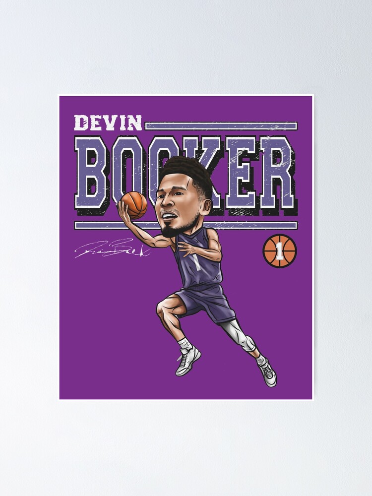"Devin Booker Cartoon" Poster for Sale by richardreesep | Redbubble
