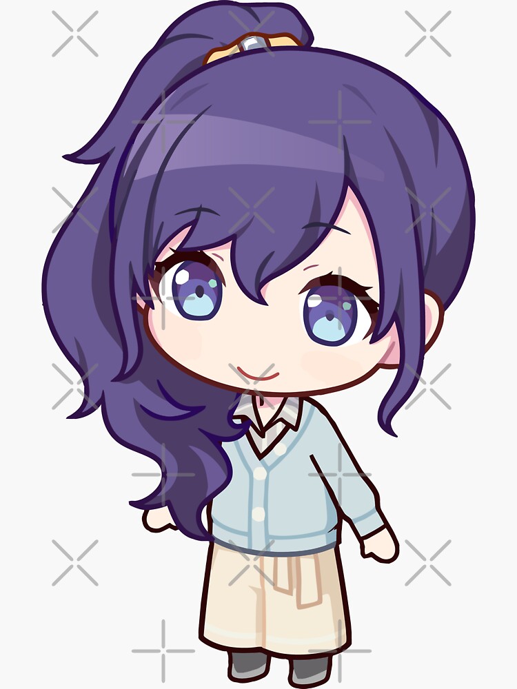 "mafuyu-chibi" Sticker for Sale by Takaada | Redbubble