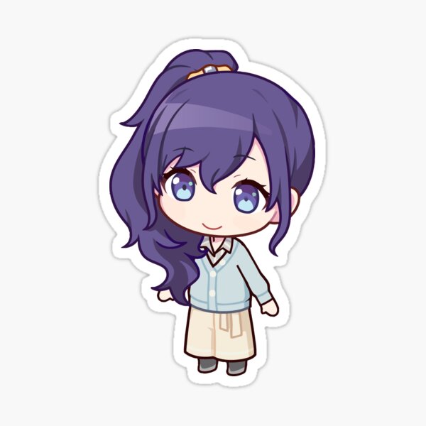 "mafuyu-chibi" Sticker for Sale by Takaada | Redbubble