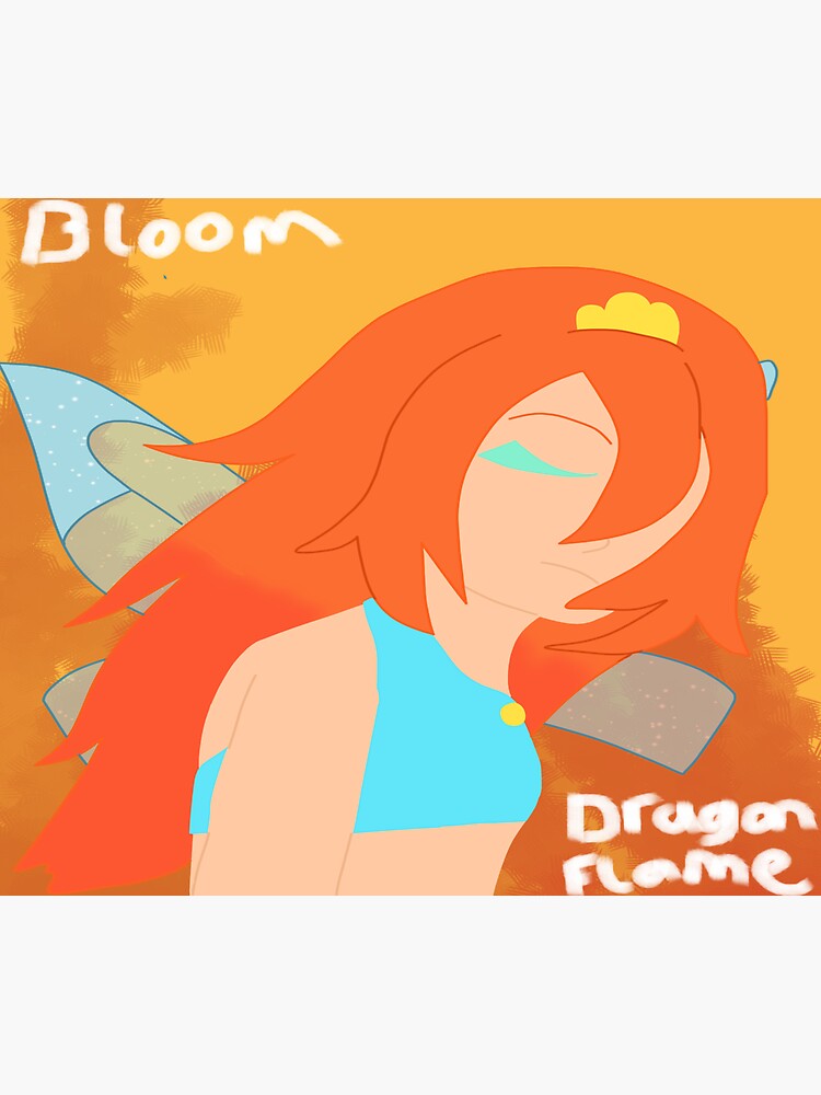 "Bloom, Fairy Of The Dragon Flame" Sticker for Sale by TatumRileyLover ...
