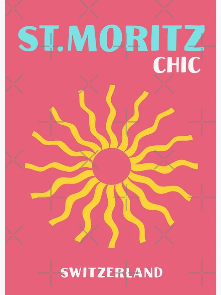 "St.Moritz Chic Asouline" Sticker for Sale by lilamoot2 | Redbubble