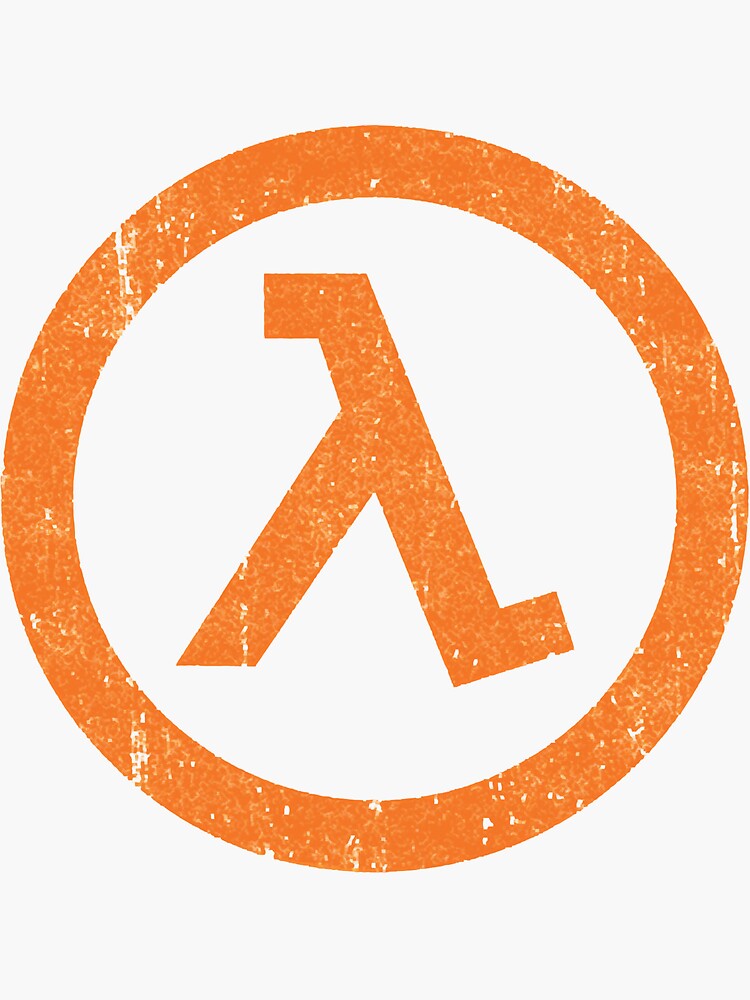 "Half Life Lambda Symbol" Sticker for Sale by AmandaKant | Redbubble