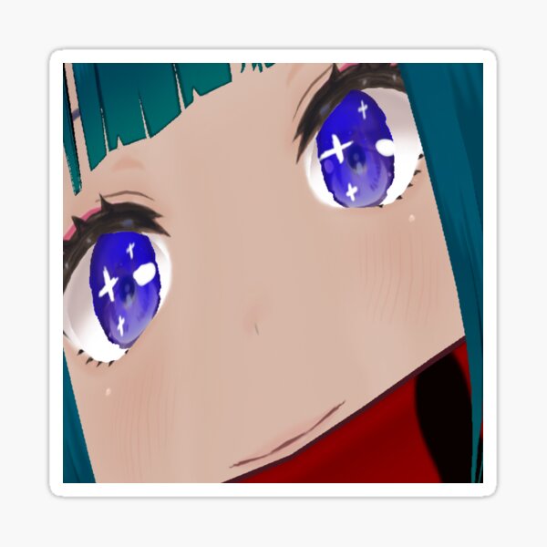 "Zoomed in face" Sticker for Sale by Nyamelon | Redbubble