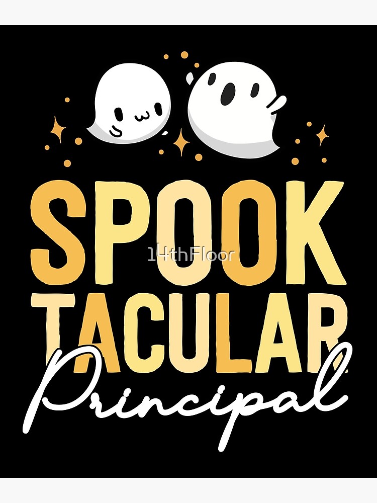 "Principal Halloween School Party Matching Front Office Staff" Poster ...