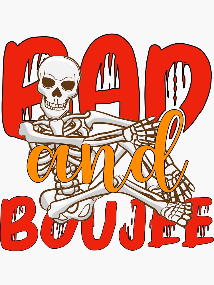"Bad and boo jee" Sticker for Sale by Naiyanan | Redbubble