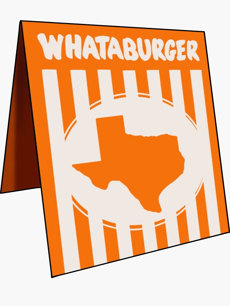 "Texas Whataburger table number" Sticker by KatrinaHane | Redbubble