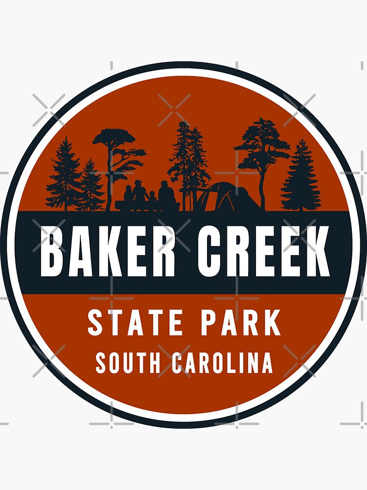 "Baker Creek State Park SC Family Logo" Sticker for Sale by VanyaKar ...