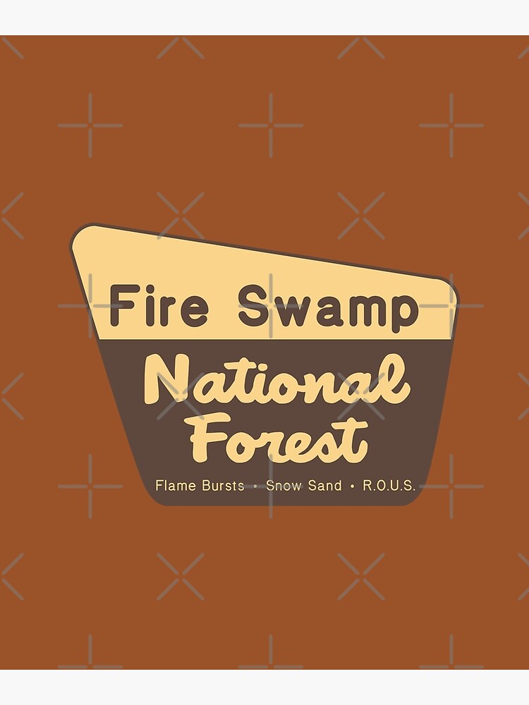 "Fire Swamp National Forest [fictional] " Poster for Sale by ...