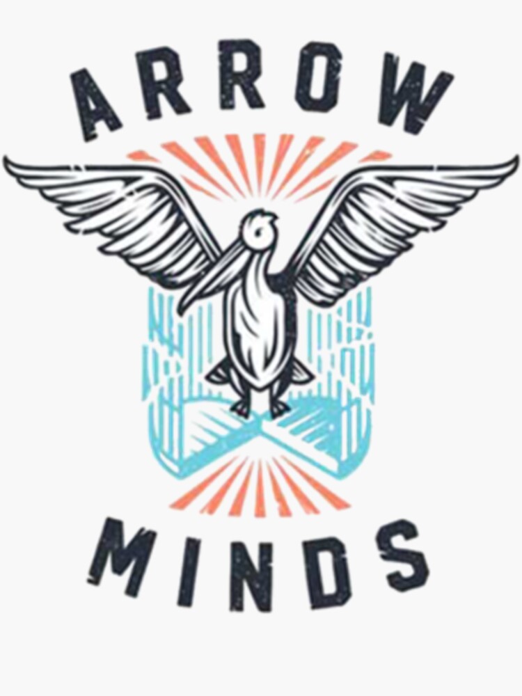 "Arrow minds premium design" Sticker for Sale by VicenteDcry | Redbubble