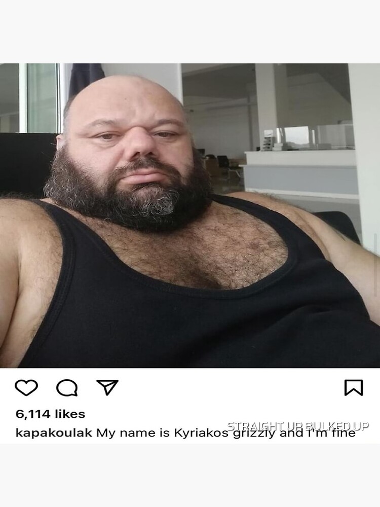 "Kyriakos Grizzly is fine" Poster for Sale by VarietyProducts | Redbubble