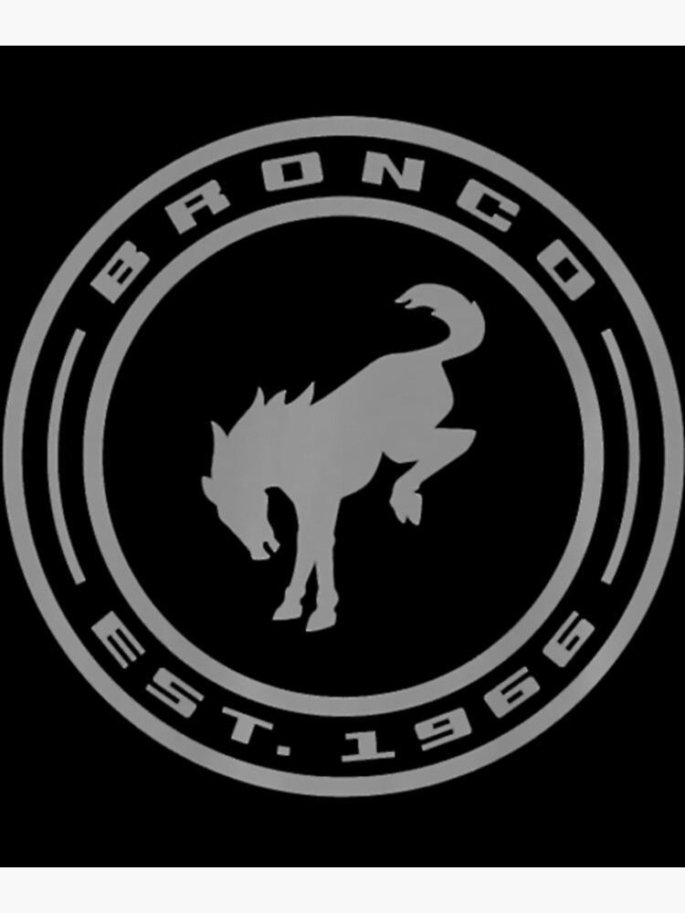 "Ford Bronco One Color Badge Premium" Poster for Sale by VicenteDcry ...