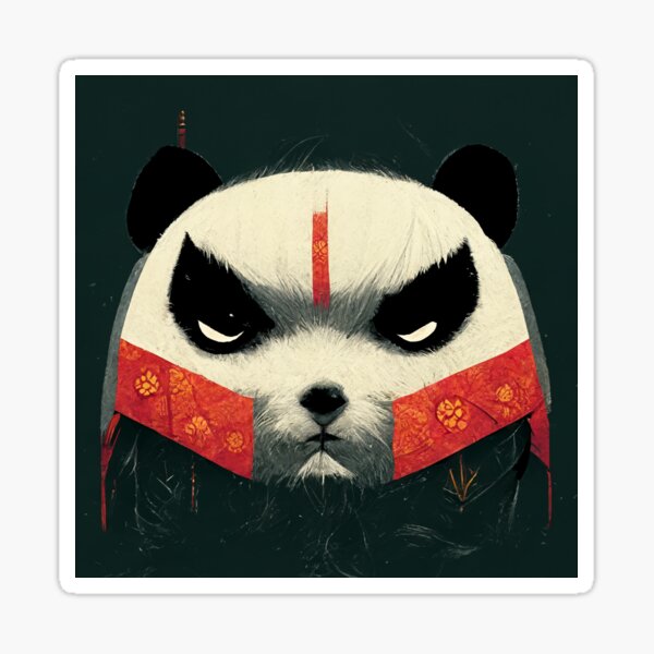 "Kawaii Samurai Panda Bear" Sticker for Sale by Neko-Nouveau | Redbubble