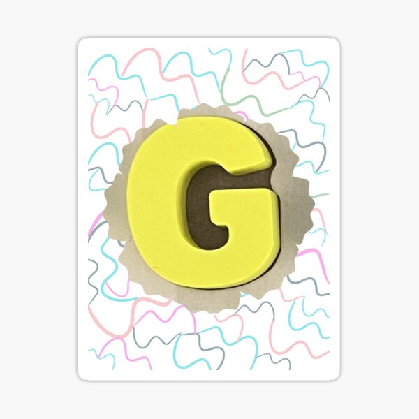 "Letter - G" Sticker for Sale by emartdealz | Redbubble