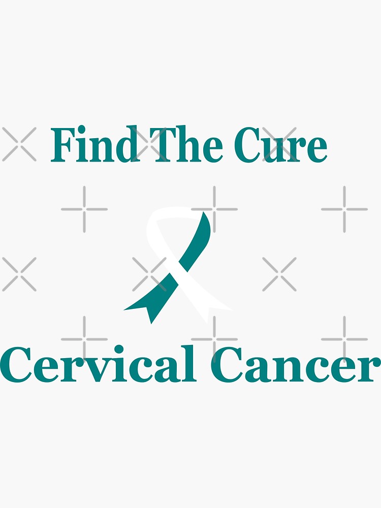 "Find the Cure ffindfor Cervical Cancer" Sticker for Sale by ...