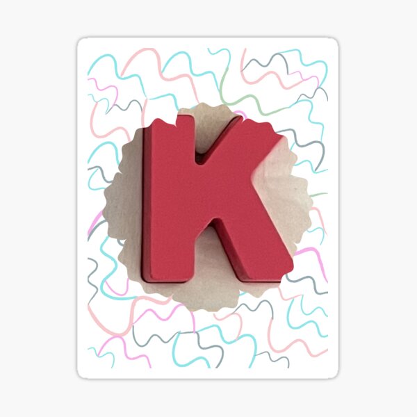 "Letter - K" Sticker for Sale by emartdealz | Redbubble