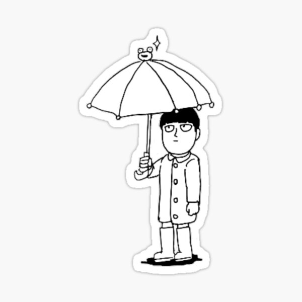 "Shigeo umbrella" Sticker for Sale by SvetlanaRothe | Redbubble