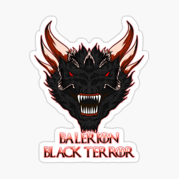 " Dragon Balerion Black Terror " Sticker for Sale by UTOPIAXD | Redbubble