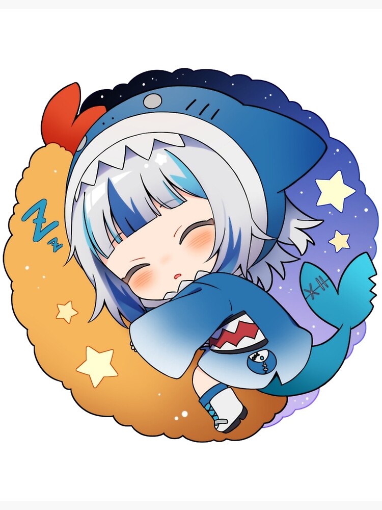 "Chibi Sleeping Gawr Gura | Hololive English Holomyth | Vtuber Virtual ...