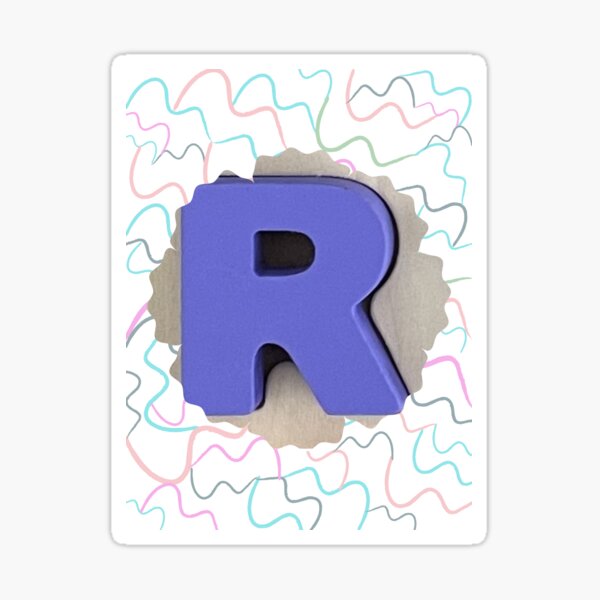 "Letter - R" Sticker for Sale by emartdealz | Redbubble